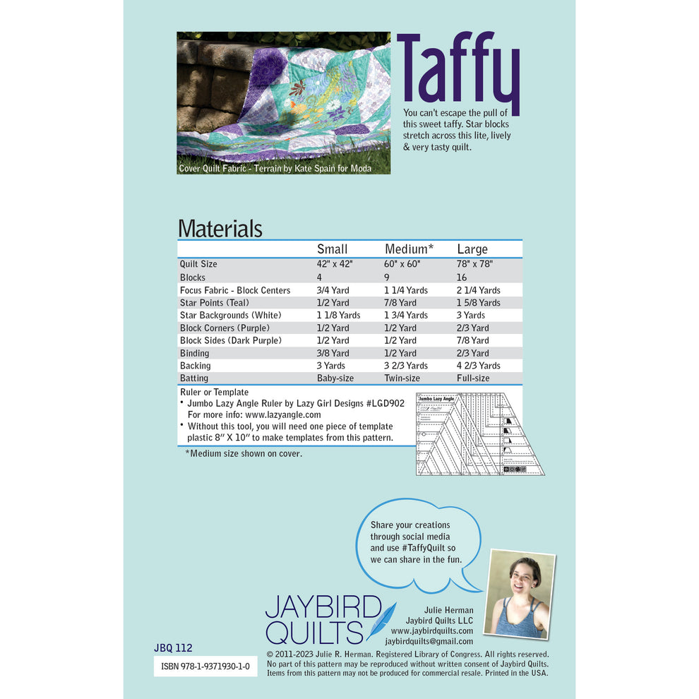 Taffy PDF Pattern – Jaybird Quilts