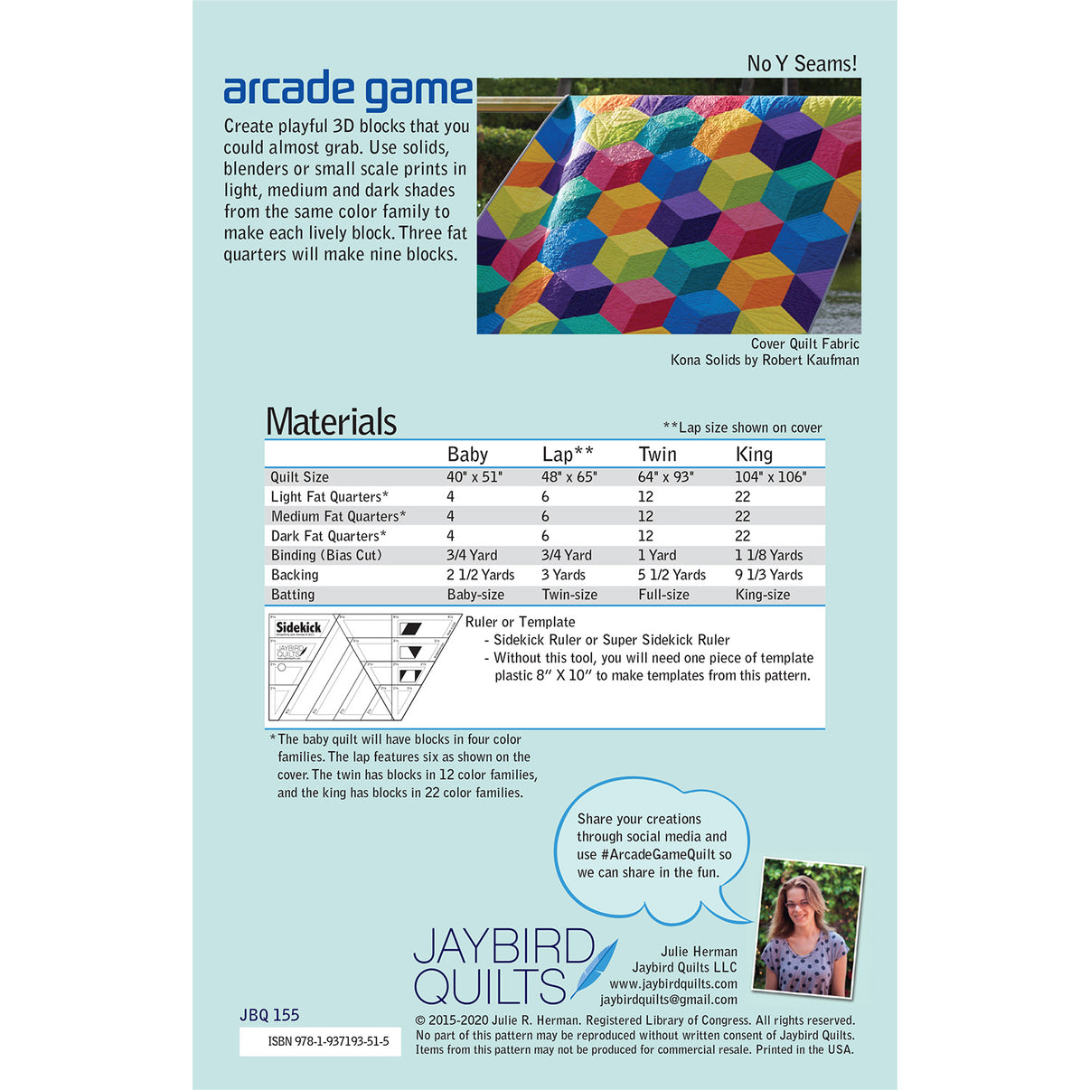Arcade Game PDF Pattern – Jaybird Quilts