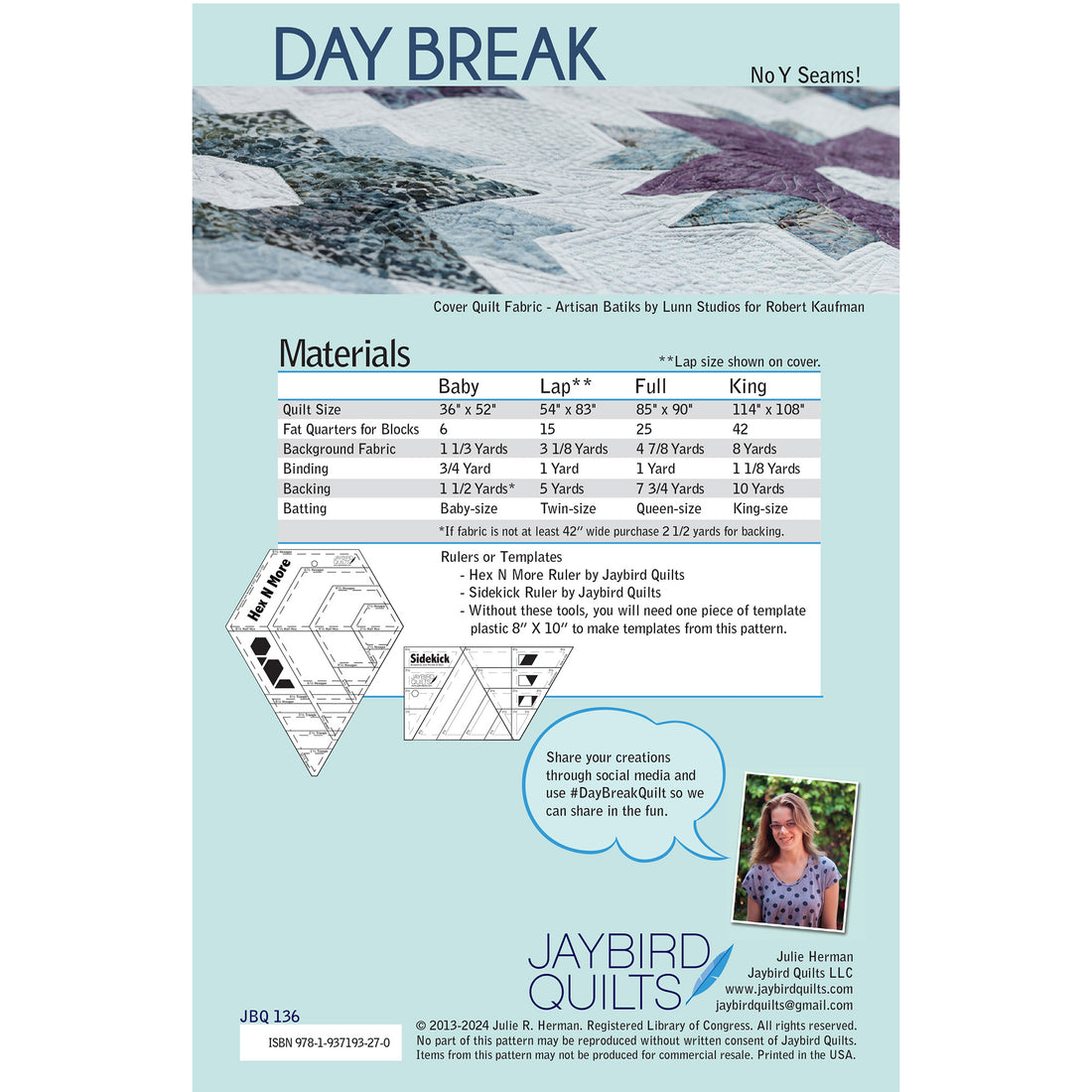 Day Break Quilt PDF Pattern – Jaybird Quilts