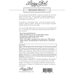 Wonder Wallet PDF Pattern – Jaybird Quilts