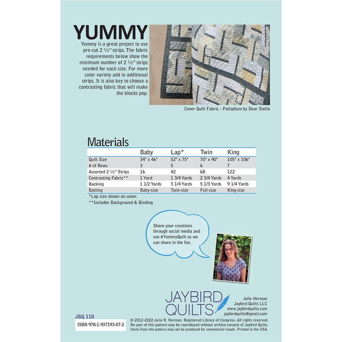 Yummy PDF Pattern – Jaybird Quilts