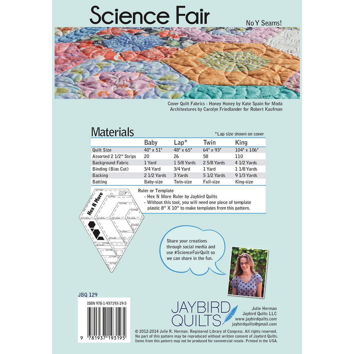 Science Fair PDF Pattern – Jaybird Quilts